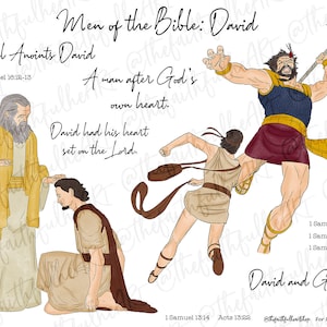 Men of the Bible: David. Bible Journaling/faith Planner. Christian ...
