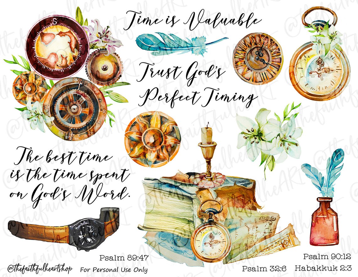 In His Time. Bible Journaling Digital Download Printable - Etsy