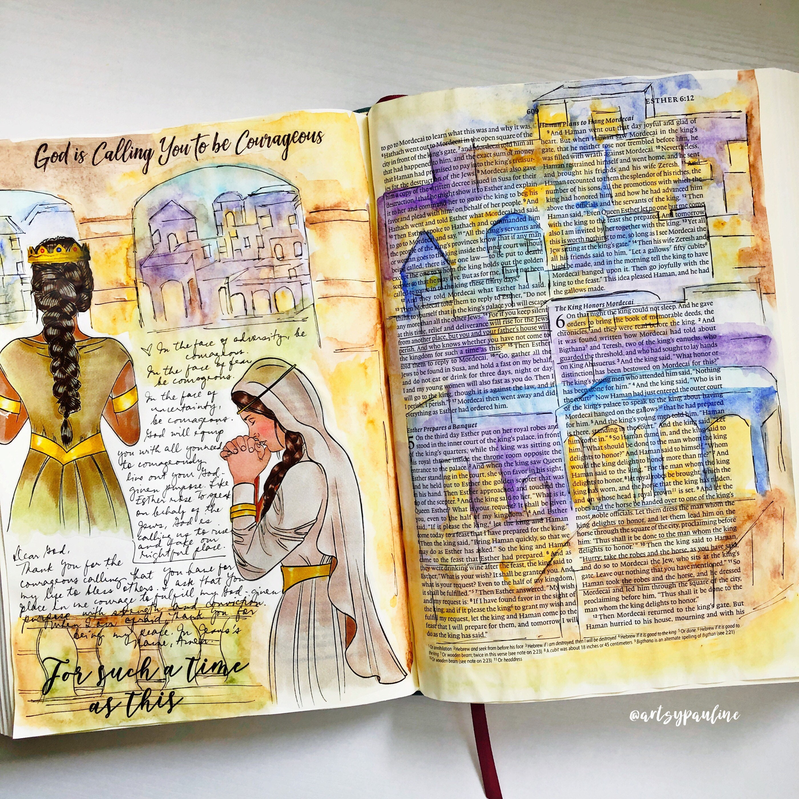 Women of the Bible: Esther. Bible Journaling/faith Planner - Etsy