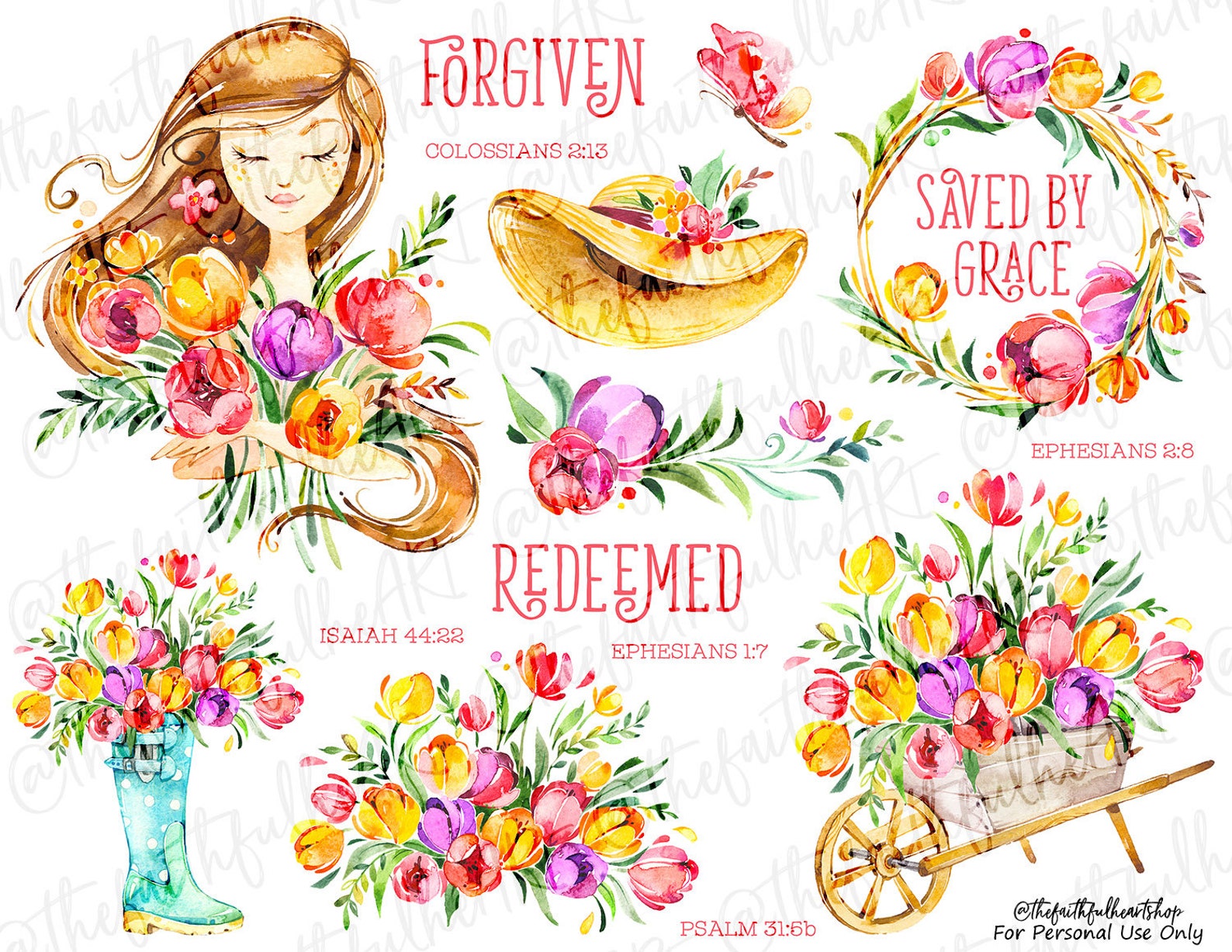 Rescued by God. Bible Journaling/ Faith Planner Digital - Etsy