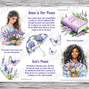 The Peace of God, Bible Journaling Stickers Printable, Faith, Bible ...