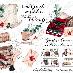 God's Love Letter, Bible Journaling Stickers Printable, Bible Art ...