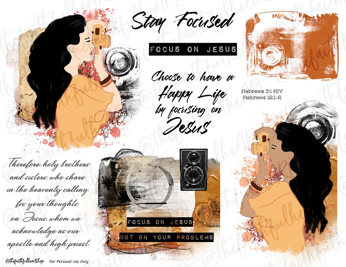 Stay Focused. Bible Journaling/faith Planner. Christian. | Etsy