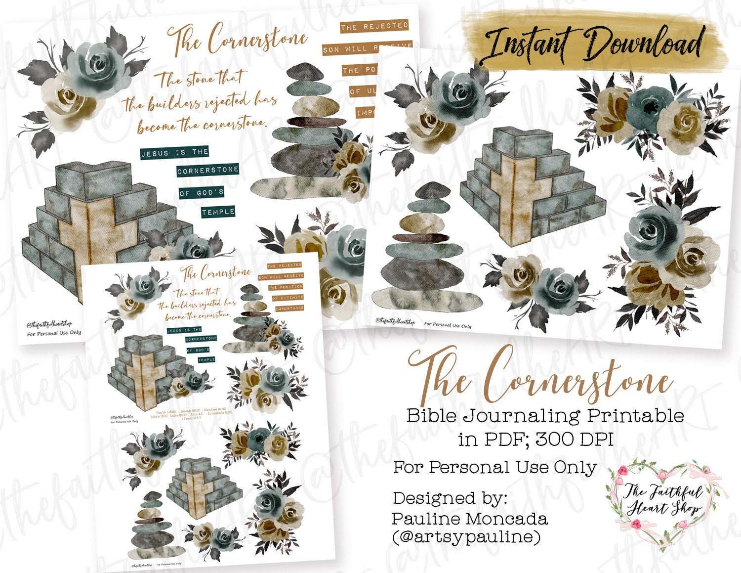 The Cornerstone. Bible Journaling. Faith Planner. Christian. Faith ...