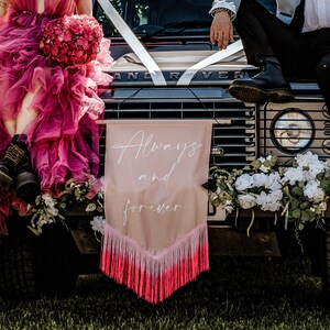 Fabric Wedding Sign Personalised Welcome Sign Linen Cotton Banner ...