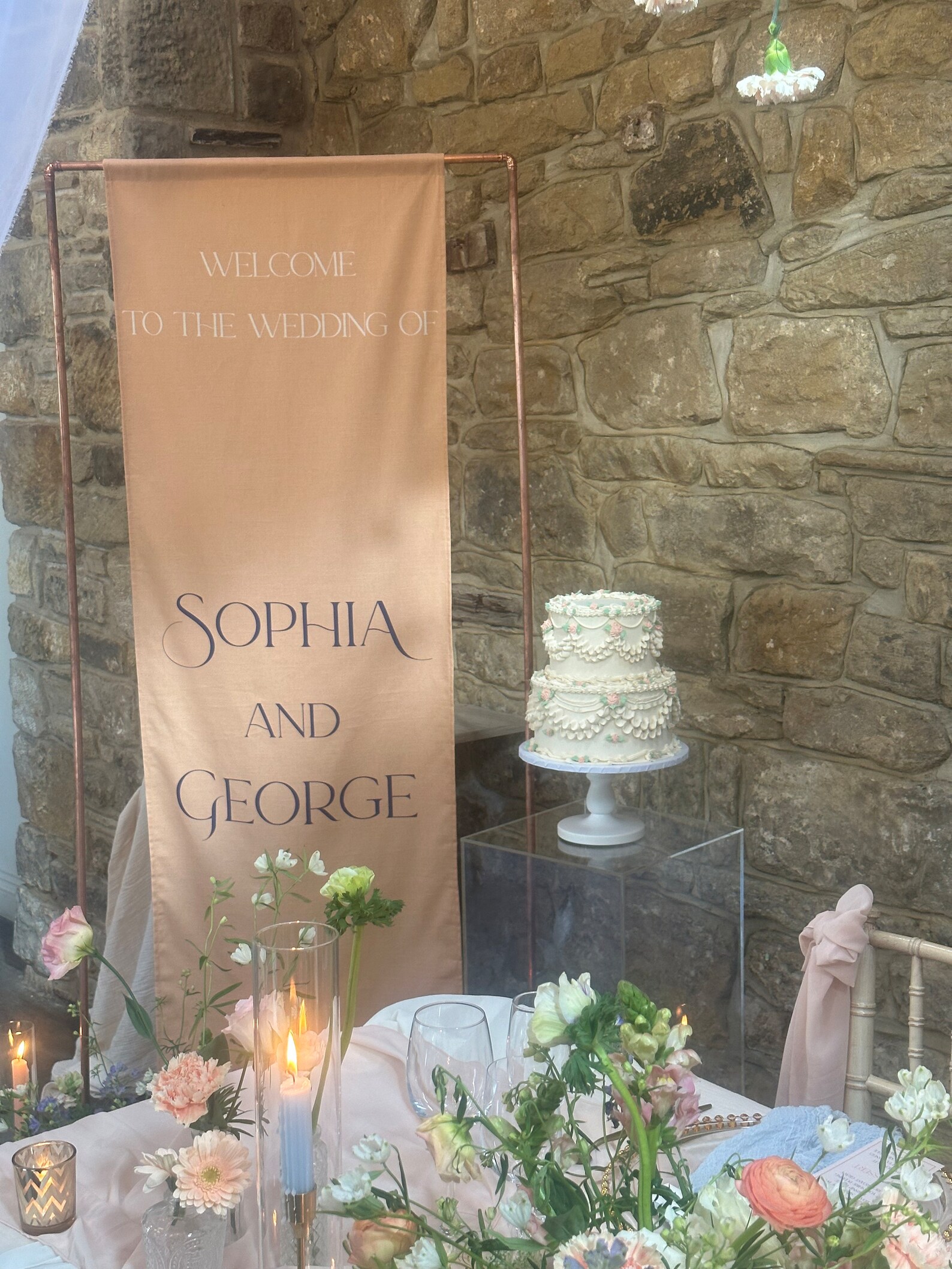 Wedding Linen Flag Banner | Alternative Wedding Sign | Wedding Fabric ...