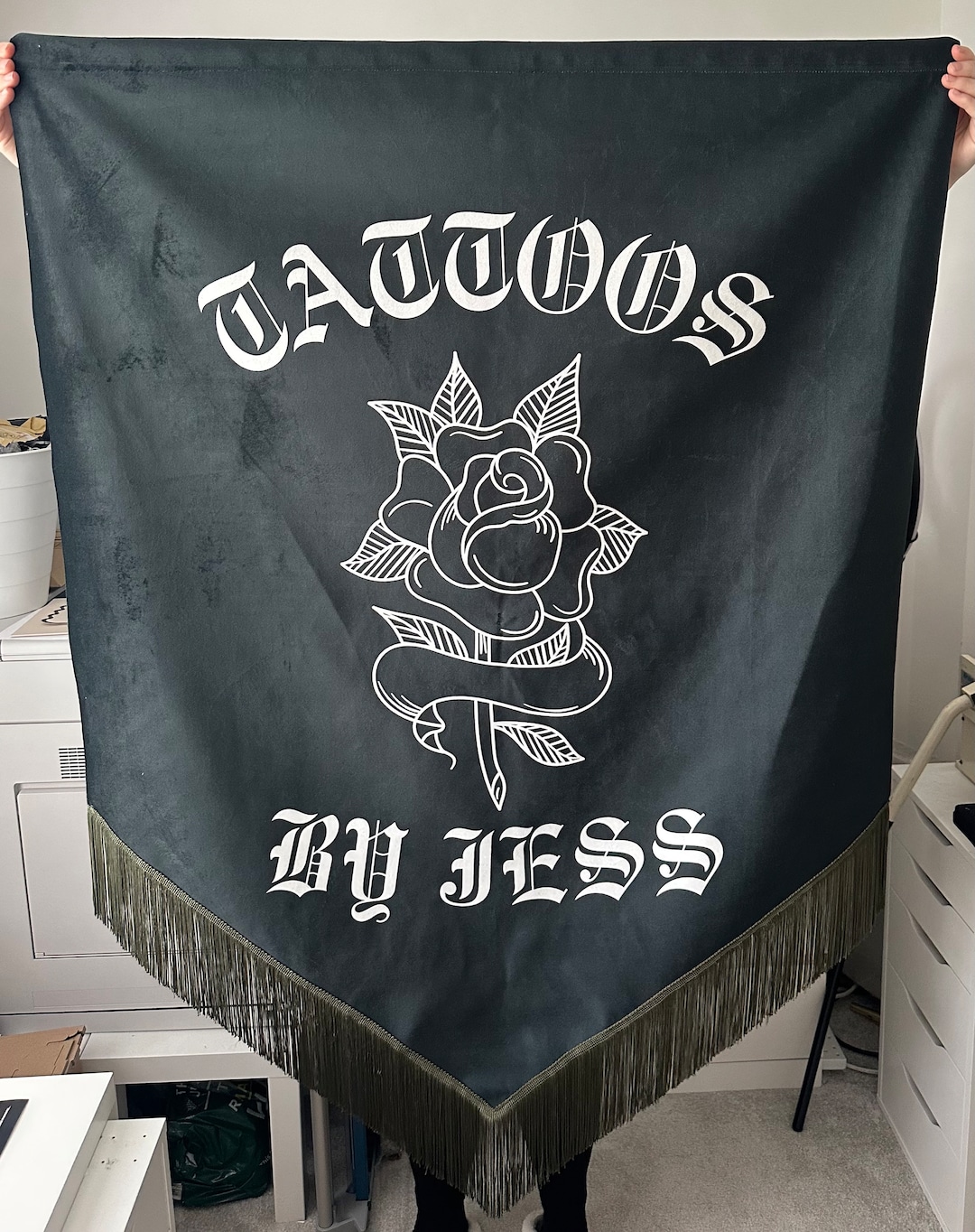 Business Velvet Hanging Flag Banner | Alternative Business | Studio ...