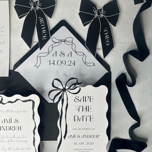 Wedding Bow Name Card | Wedding Place Setting | Bows Wedding | Bow ...
