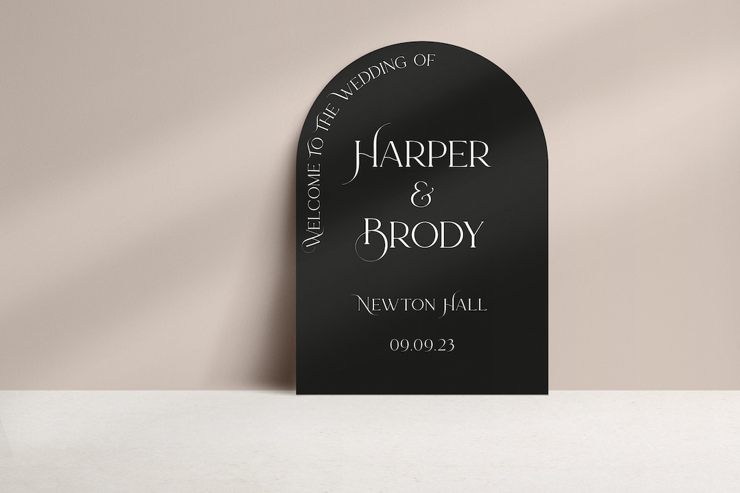 Wedding Welcome Sign Wedding Arch Sign Event Arch Sign Actual Physical ...