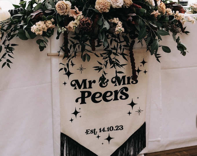 Custom Wedding Velvet Banner by Tara Collette Velvet Banner Flag ...