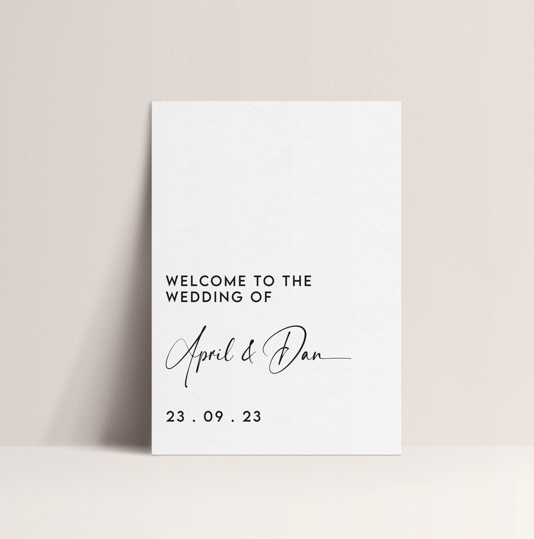 Wedding Welcome Sign Wedding Sign Event Welcome Sign - Etsy