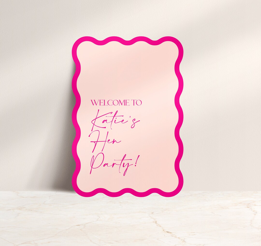 Hen Party Welcome Sign | Hen Party Sign | Event Welcome Sign | ACTUAL ...