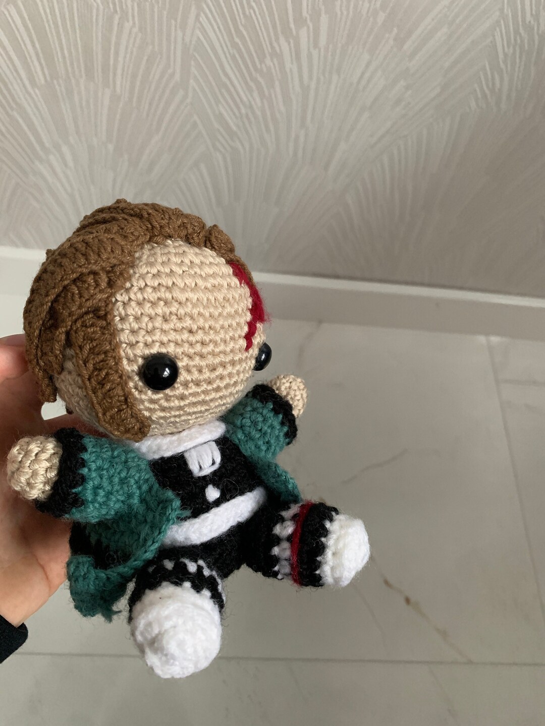 Tanjiro Kamado Crochet I Amigurumi Juguete hecho a mano Manga Muñeca ...