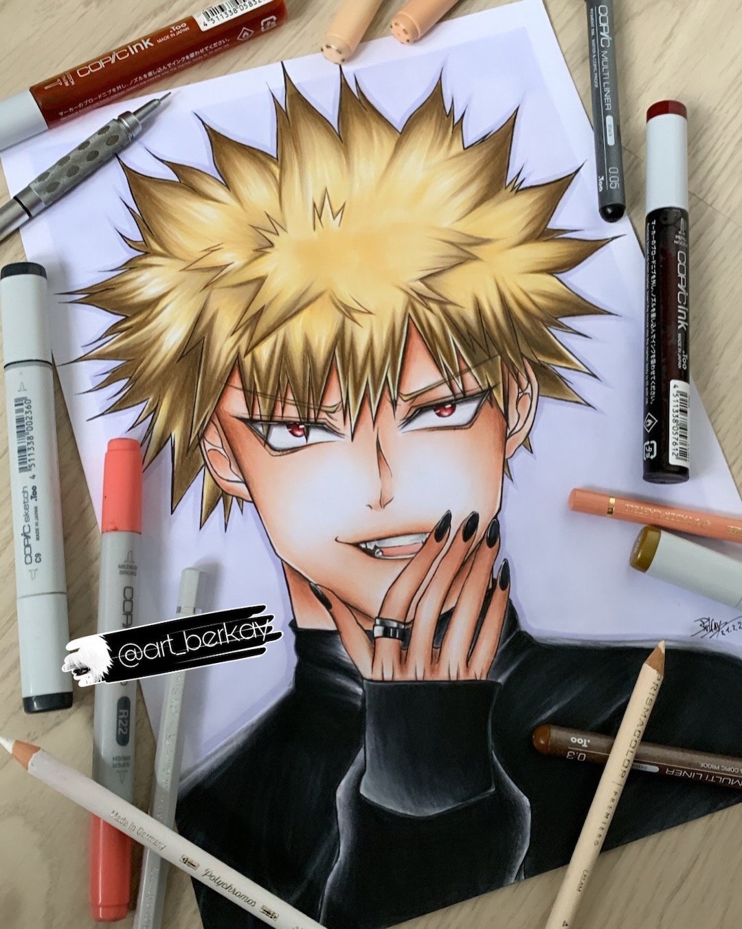 Katsuki | A4 | Myheroacademia; Bakugou Print/poster; Bokunoheroacademia ...