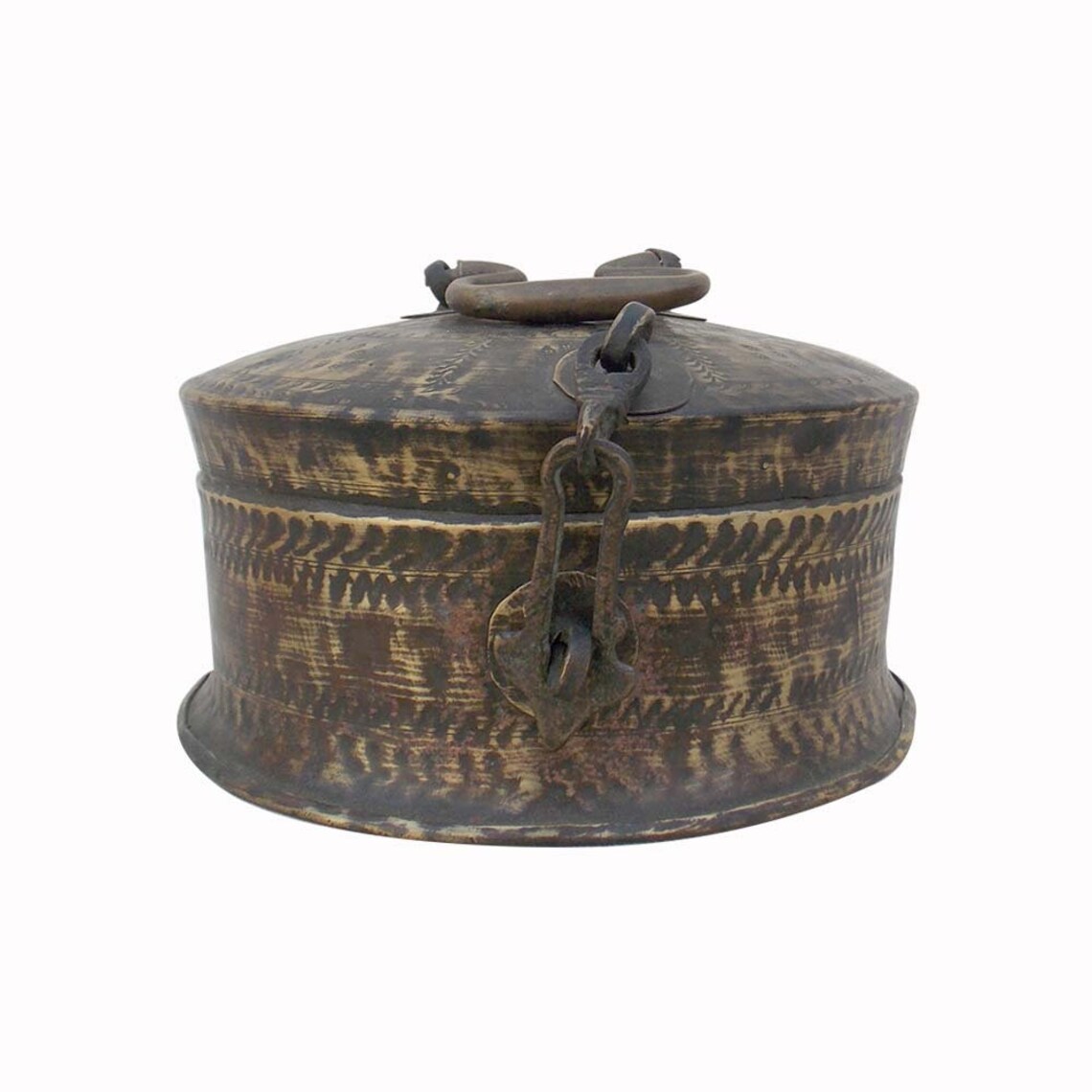 Indune's Vintage Collectible Chapati Box Dabusa / Brass | Etsy