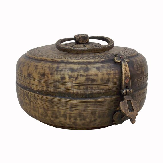 Indune's Vintage Collectible Chapati Box Dabusa / Brass - Etsy India
