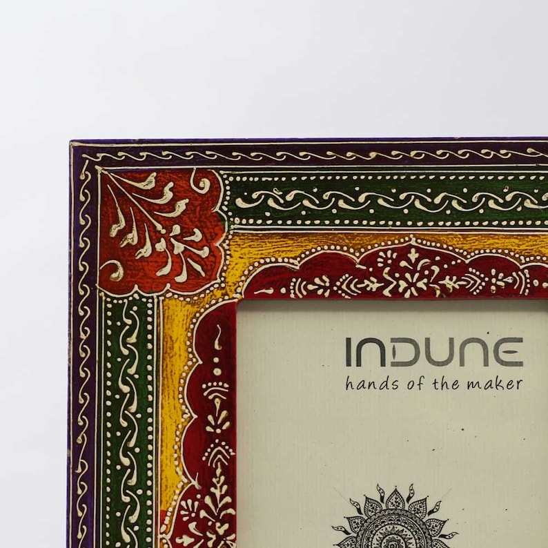 Indune's Handpainted Wooden Photo Frame Handmade Frame - Etsy