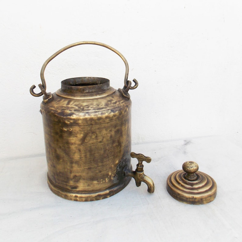 Indune's Vintage Indian Village Old Brass Utensils/ Chai Ketali / Tea ...