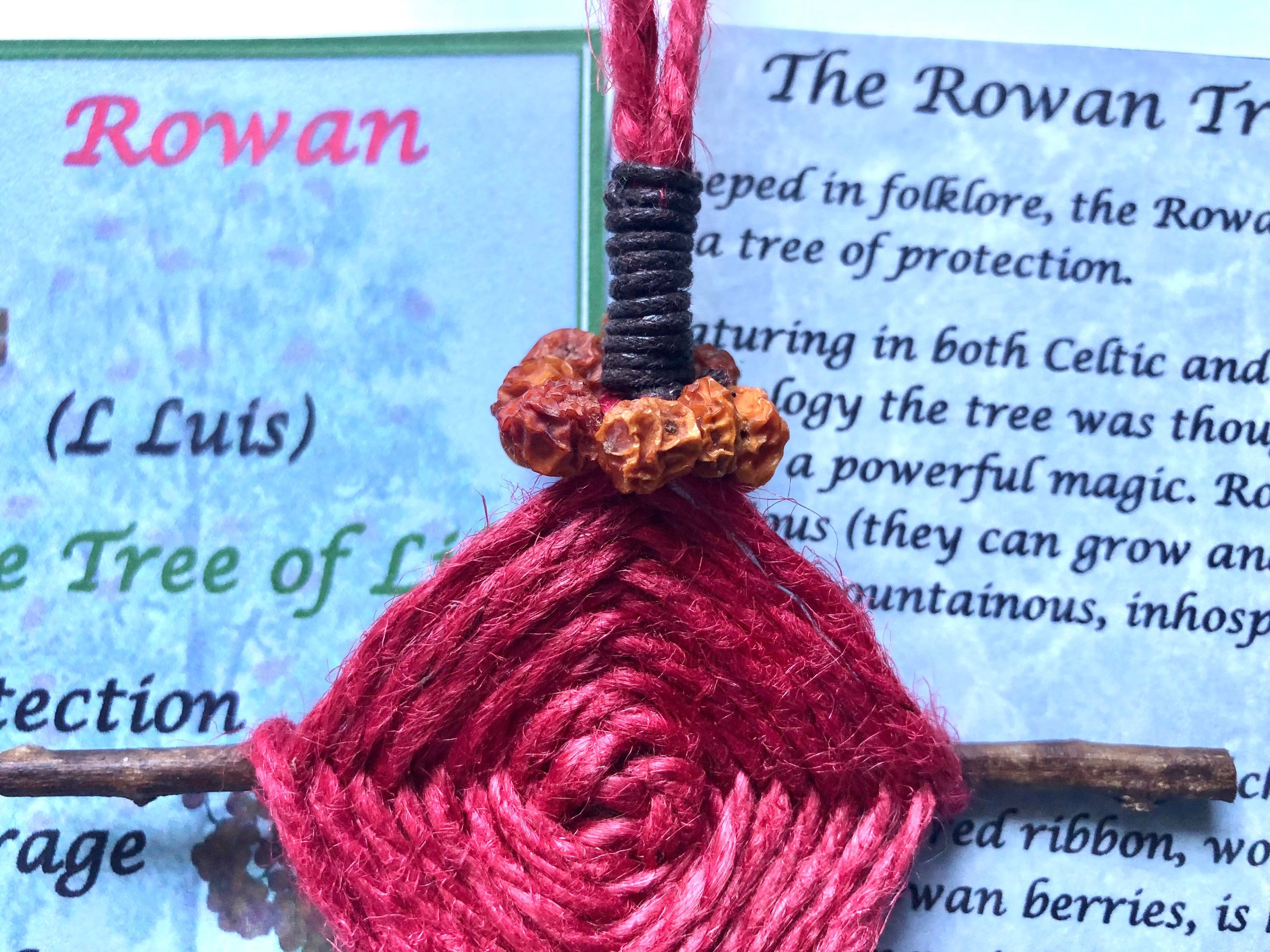 Rowan Wood Cross Protection Talisman for the Home Good Luck - Etsy UK