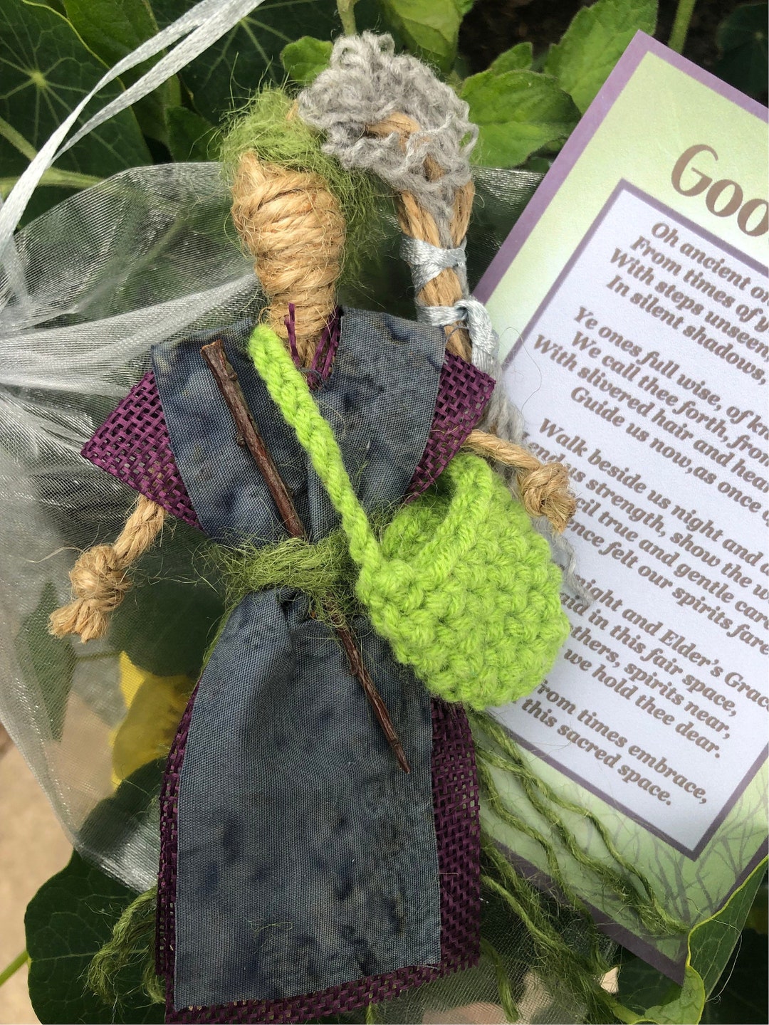 Poppet Kitchen Witch Elder Wisdom Blessing Gift Altar Invocation ...