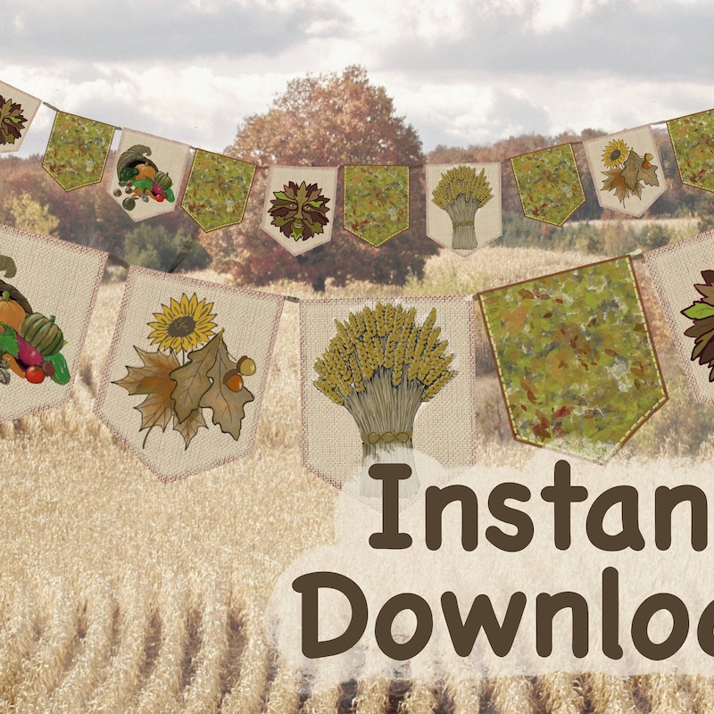 Harvest Bunting - Etsy UK