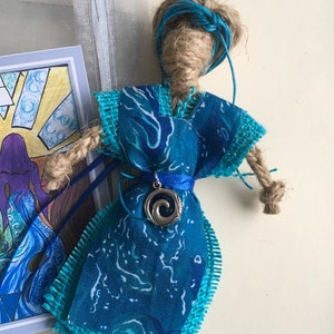 Elemental Witch Water Element Talisman Poppet Water Altar Companion ...