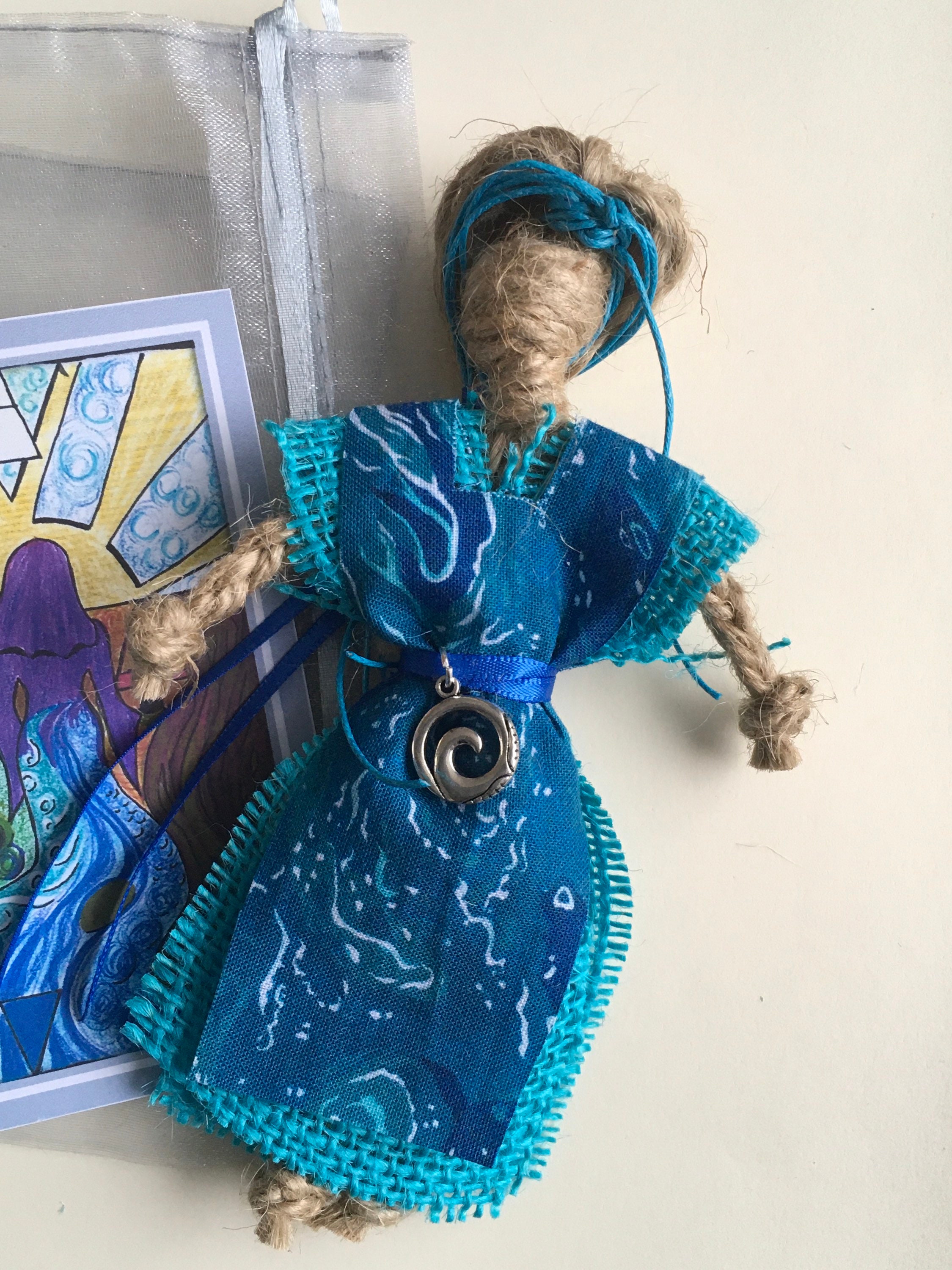 Elemental witch water element talisman poppet water altar | Etsy