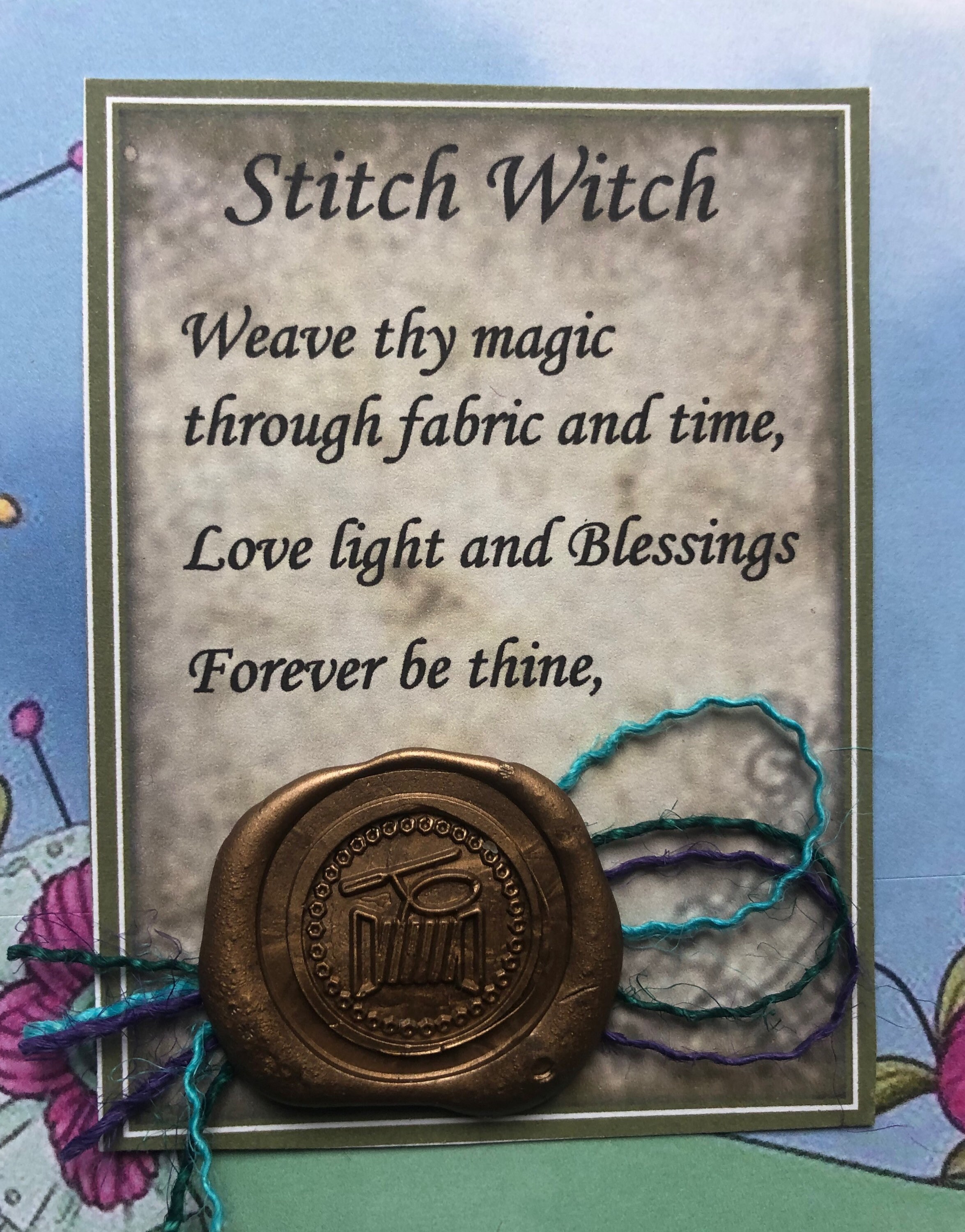 Stitch Witch Poppet for Fabric Crafter Companion Talisman Good | Etsy