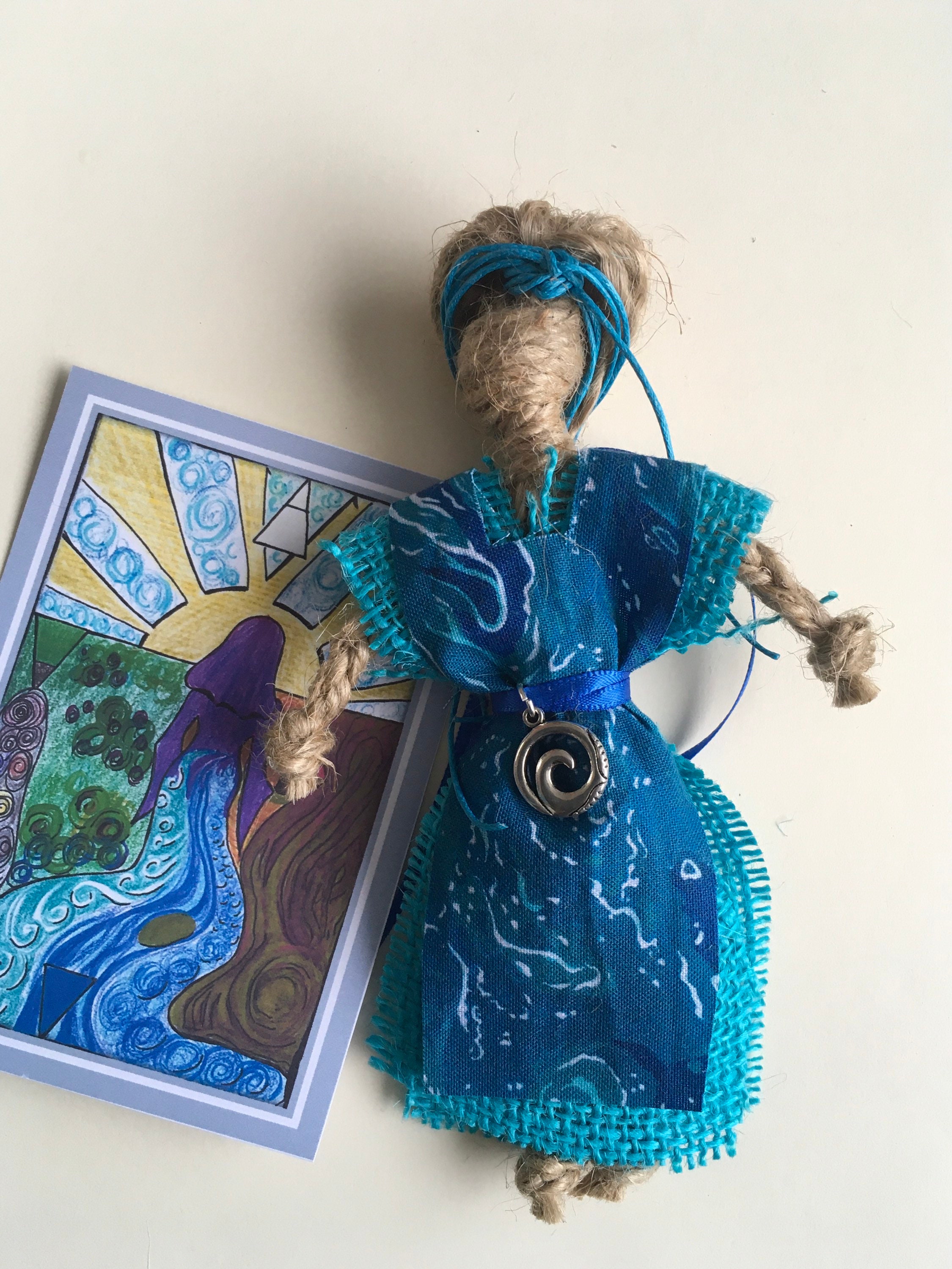 Elemental Witch Water Element Talisman Poppet Water Altar - Etsy UK