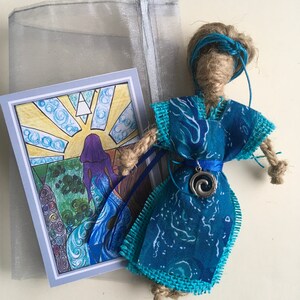 Elemental Witch Water Element Talisman Poppet Water Altar Companion ...
