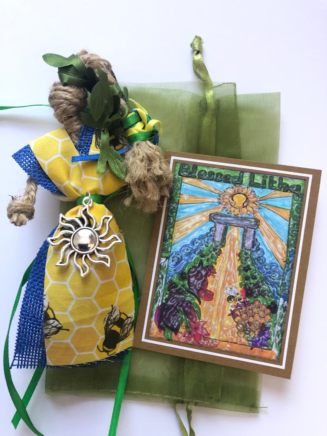 Litha Sabbat Kitchen Witch Poppet - Midsummer Altar Decoration - Etsy