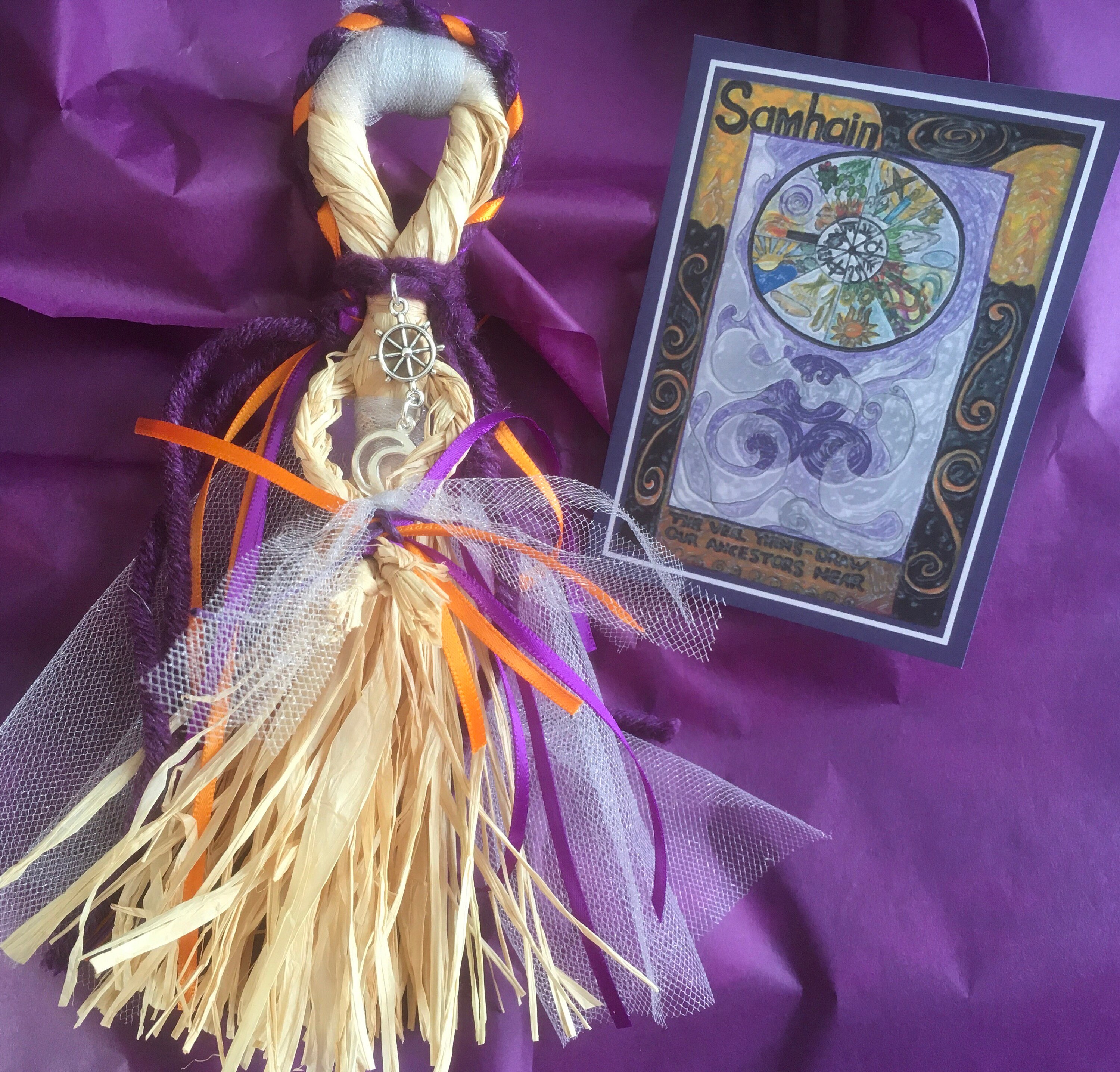 Samhain Corn Doll Wiccan Altar Protection - Etsy