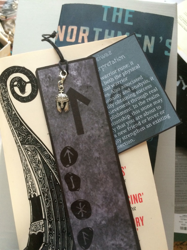 Book Mark Viking Norse Rune Tiwaz Rune Warrior Symbol Tiwaz Card ...