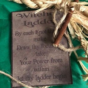 Witches Ladder Wall Hanging Decorate Your Own Hand Crafted Wood Raffia ...