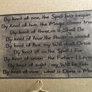 Witches Ladder Wall Hanging Decorate Your Own Hand Crafted Wood Raffia ...