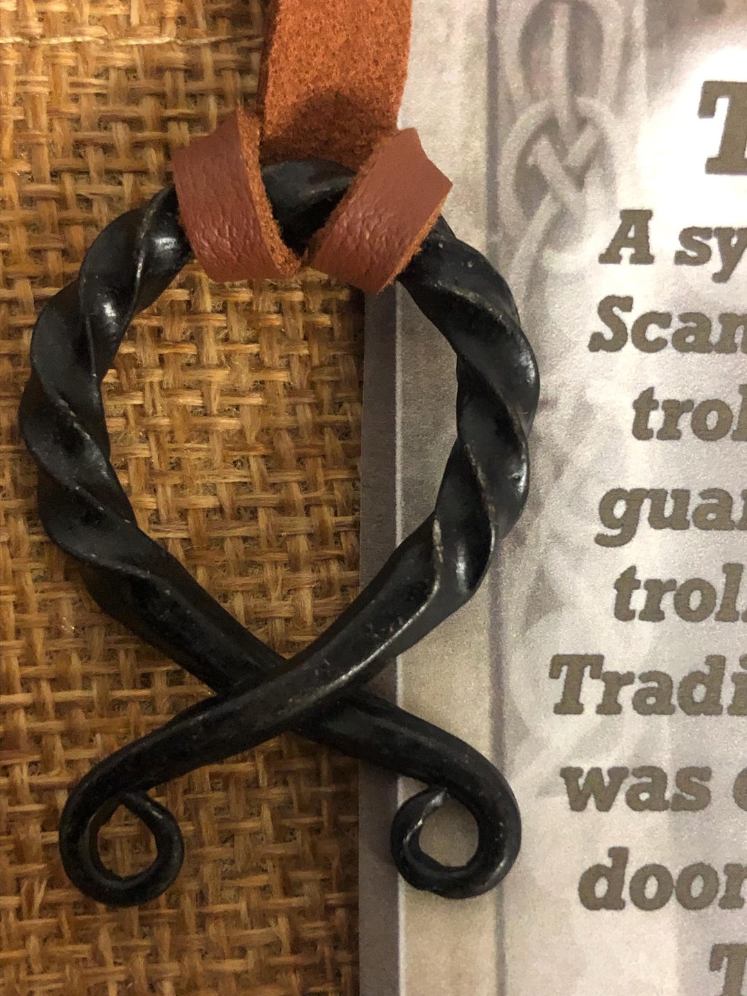 Viking Trollkors Troll Cross Protection Talisman Adjustable Faux ...