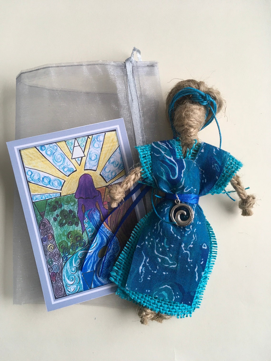 Water Element Poppet – Sea Witch Talisman With Card - Etsy UK
