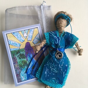 Elemental Witch Water Element Talisman Poppet Water Altar Companion ...