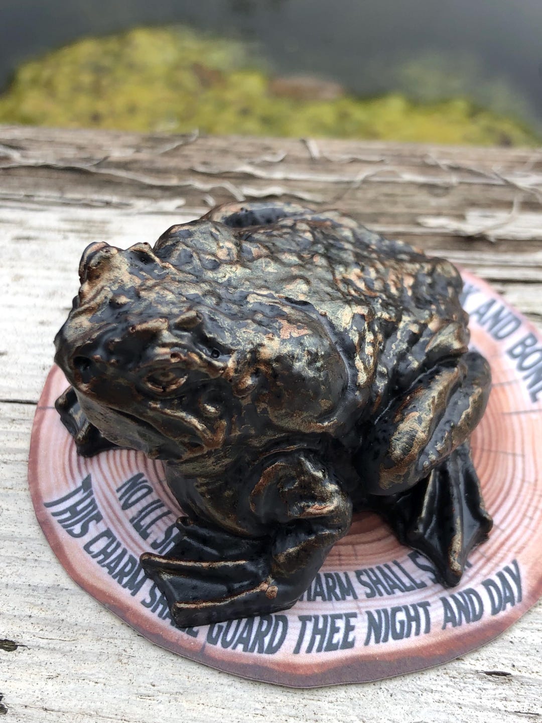 Toad | Firgure | Talisman | Good Luck | Protection | Hand Painted ...