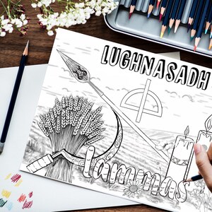 Digital Download Lammas Colouring Page Lughnasadh Art Lammas Activities ...