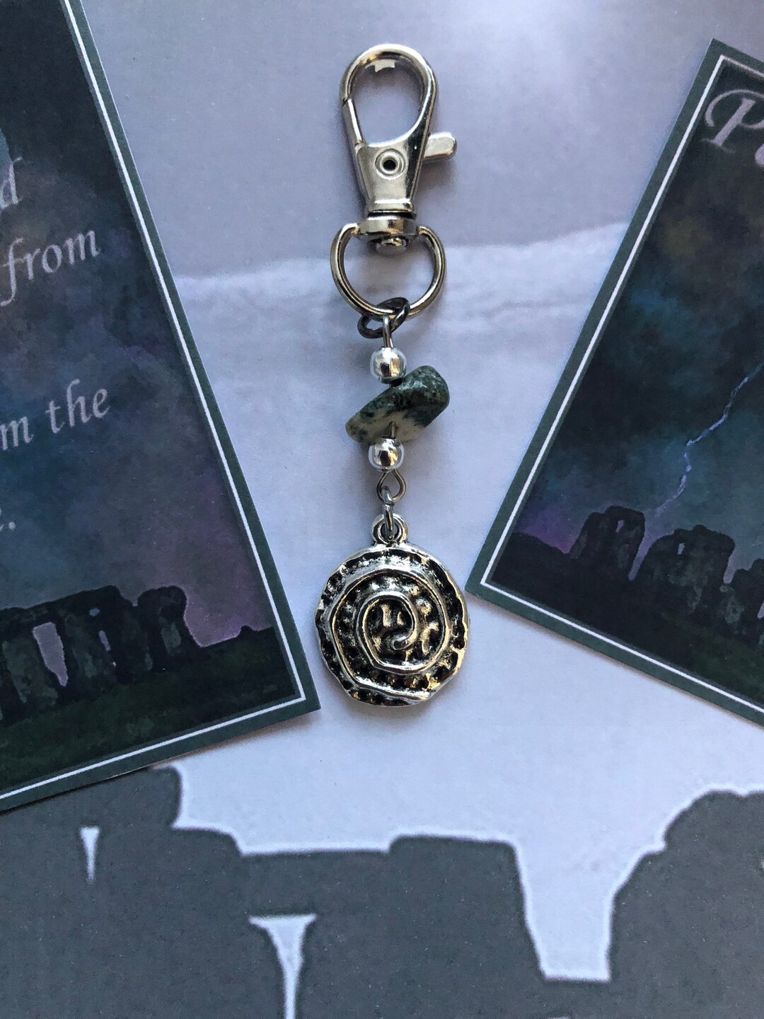 Preseli Bluestone Keyring and Charm Gift Set Pagan Stonehenge Yule - Etsy