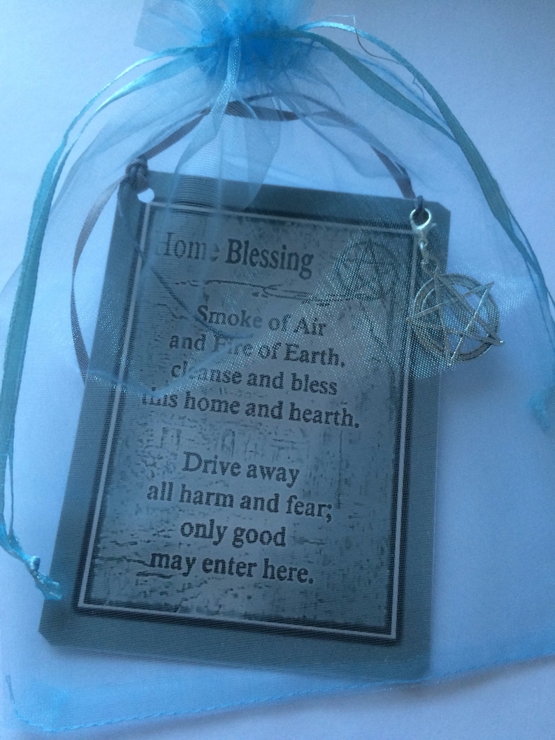 Home Protection Spell Chant Home Blessing Pentacle Charm - Etsy