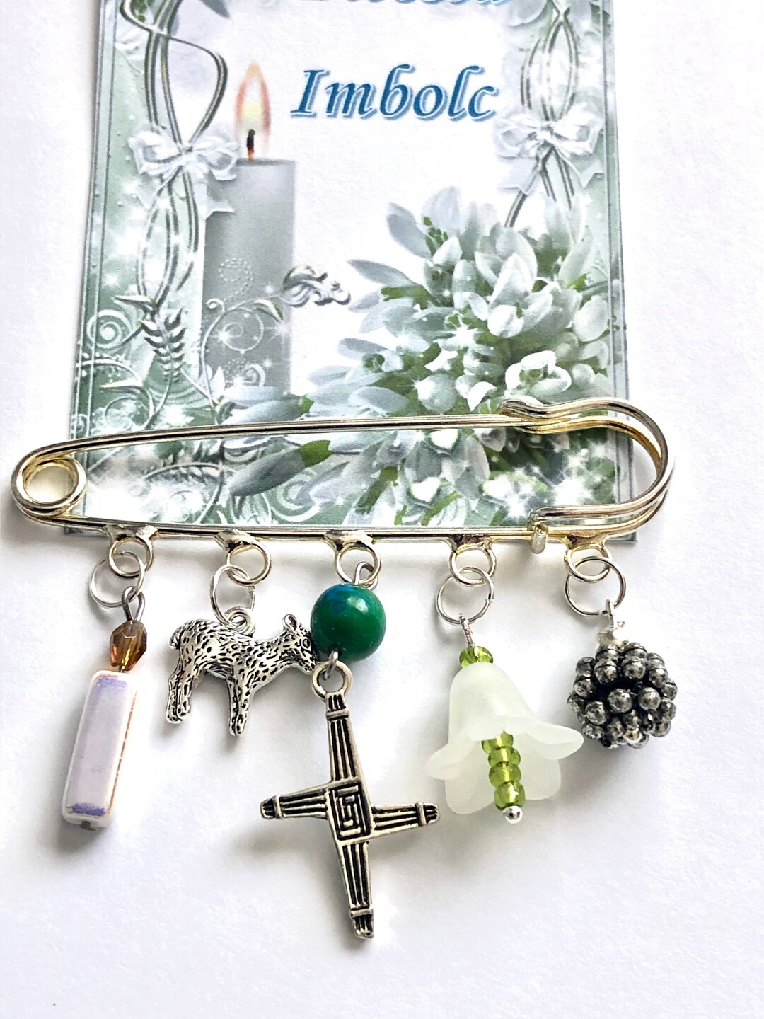 Imbolc Kilt Pin Brigid Cross Candlemas Wiccan Gift - Etsy