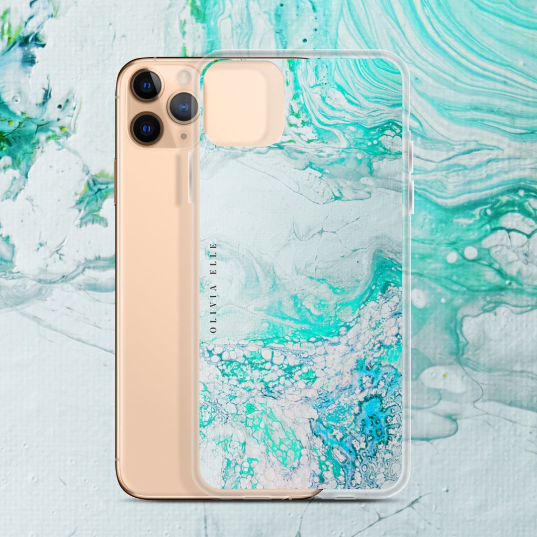OLIVIA ELLE Teal Painting : Clear Case for Iphone® Pura Vida - Etsy