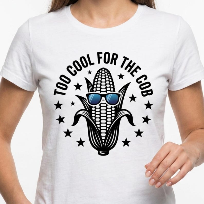 Corn Cob Sunglasses SVG Bundle, Too Cool for the Cob PNG DXF Eps Pdf ...