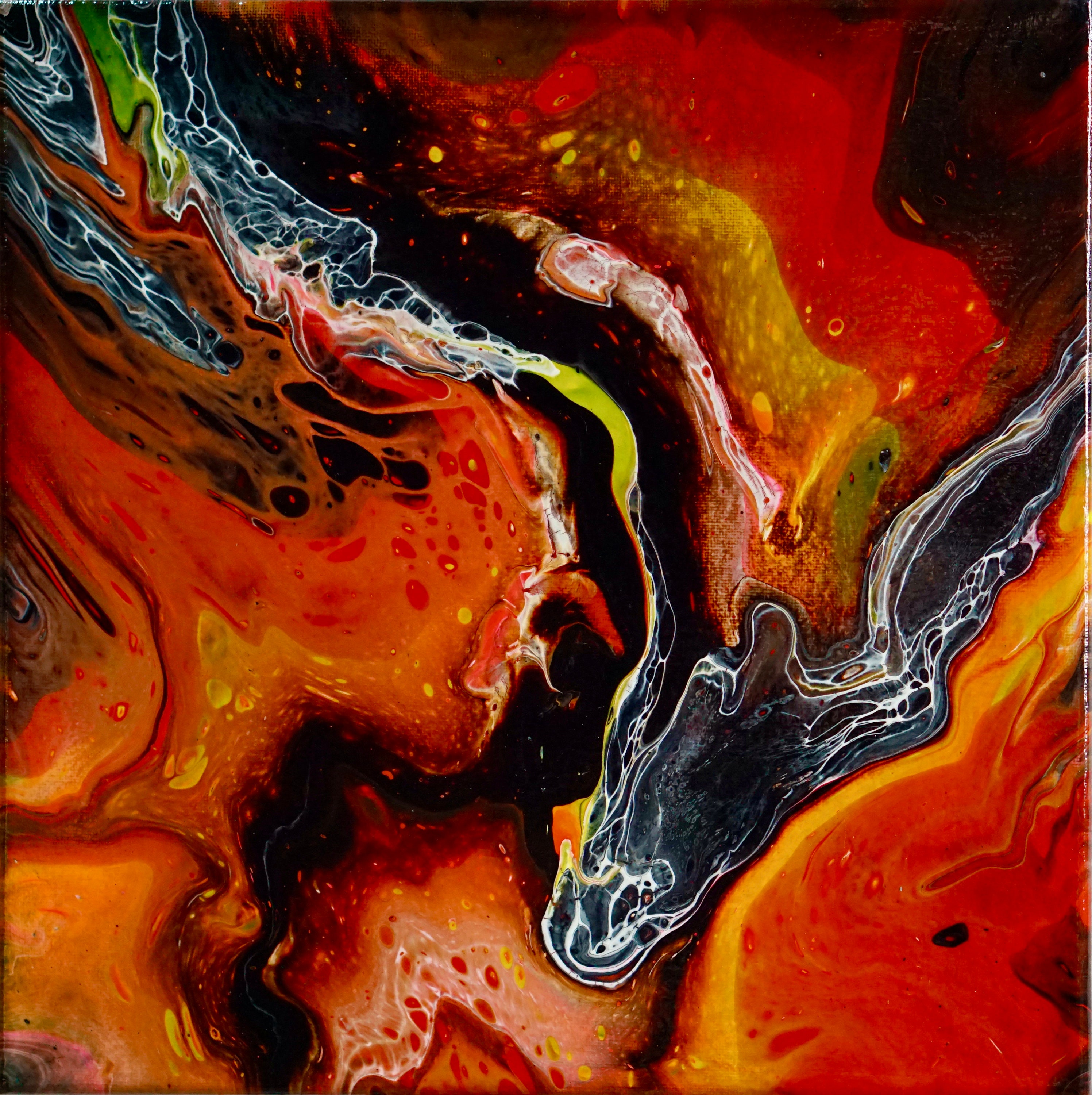 Fluide Art Fire Acrylique Paint Verser - Etsy France