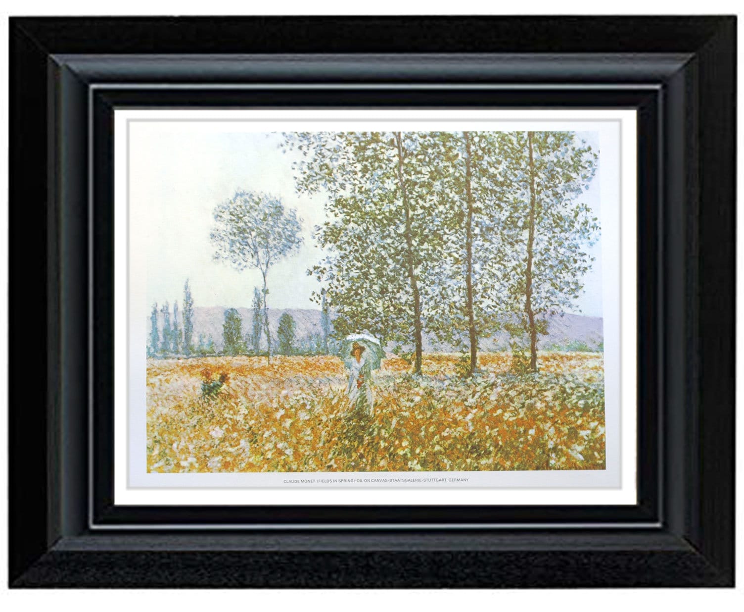 CLAUDE MONET – Fields in Spring (lithograph) - Etsy