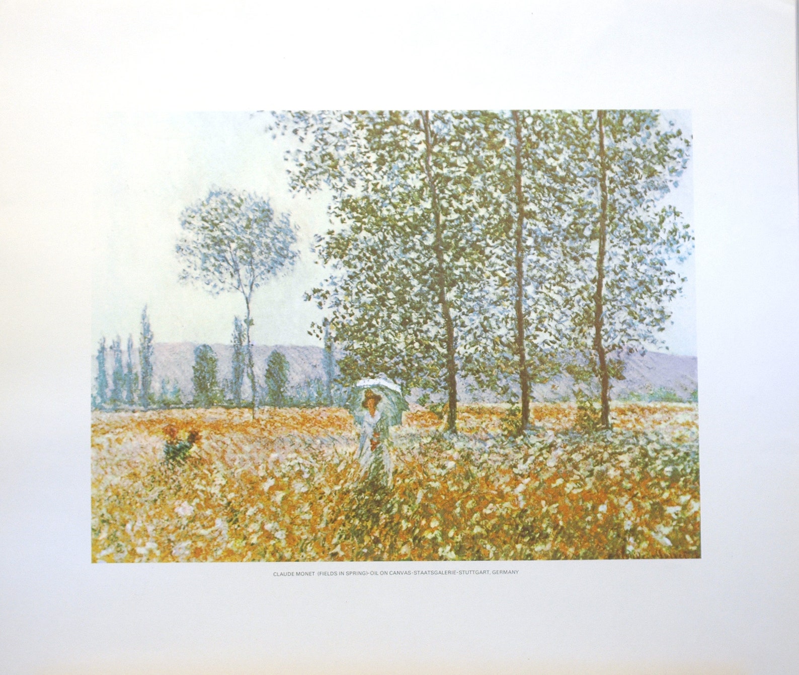 CLAUDE MONET – Fields in Spring (lithograph) - Etsy