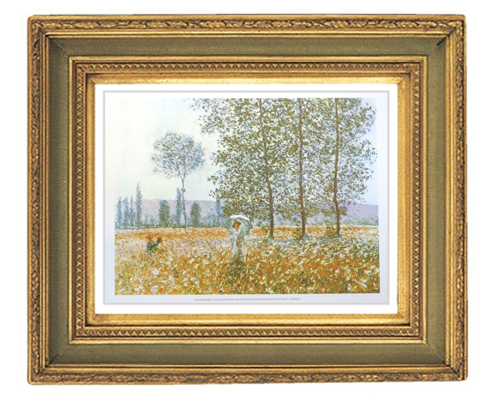 CLAUDE MONET – Fields in Spring (lithograph) - Etsy