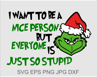 Grinch silhouette | Etsy